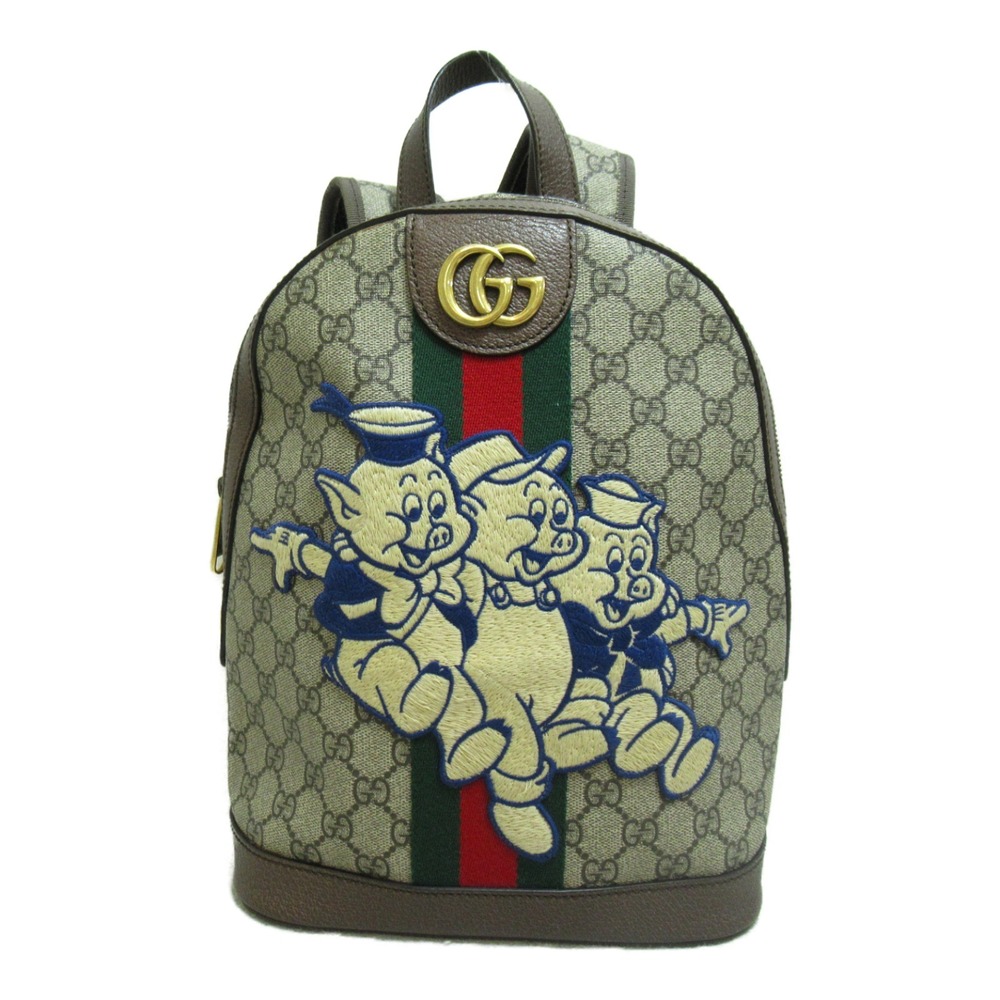 Gucci Three Little Pigs Rucksack Brown Beige - Gem
